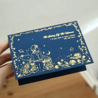 China Luxury Hot Stamping Greeting Card Sets With Envelopes And Sealing Stickers for sale