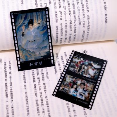 China Custom Retro Light And Shadow Film Strip PET Transparent Cards for sale