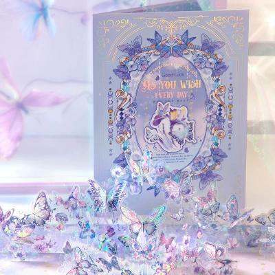 China 3D Butterfly Pop Up Greeting Cards With Holographic Foil For Birthday And Holidays for sale