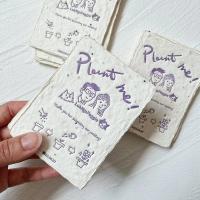 China Plantable Seed Paper Cards With Biodegradable Eco-Friendly Material For Invitations for sale