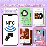 China Custom NFC Music Player Mini Cards With Embedded Contactless Chip for sale