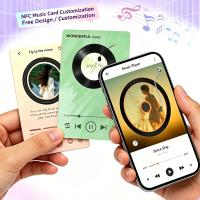 China Custom NFC Music Player Mini Cards With Embedded Contactless Chip for sale