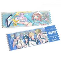 China Quicksand Laser Ticket Paper Cards With Holographic Shimmer Finish For Fans for sale