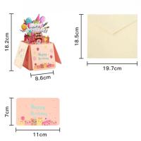 China 3D Pop-Up Birthday Greeting Card Box With Multi-Layer Die-Cut Design for sale