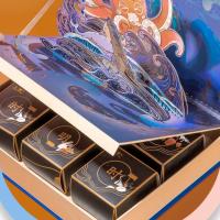 China Book Style Rigid Gift Boxes With 3D Pop Up Greeting Card And Inner Sub Boxes for sale