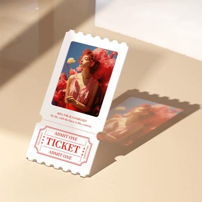 China Reverse Film Ticket Stubs With Perforated Edges For Souvenir And Stationery Retail for sale