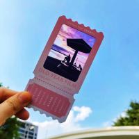 China Reverse Film Ticket Stubs With Perforated Edges For Souvenir And Stationery Retail for sale