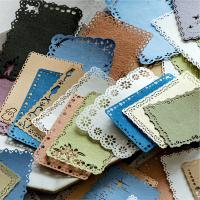 China Decorative Lace Edge Paper Cards With Laser Cut Hollow Borders For Journaling for sale