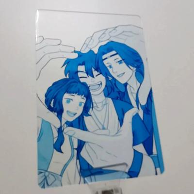 China CMYK Overlay Transparent Cards With Custom Anime Artwork For Collectible Merchandise for sale