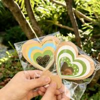 China Custom OEM Diffraction Heart Card Printing Interactive Rainbow Light Effect Cards for sale