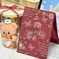 China Custom OEM Concertina Folding Greeting Card Printing Multi-Panel Fold-Out Cards for sale