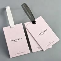 China Paper Hang Tags With Tamper-Evident Loop Fasteners For Apparel Branding for sale