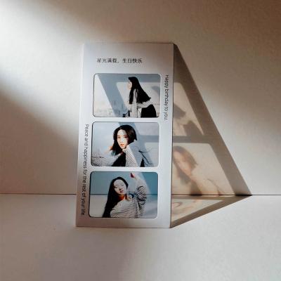 China Film Strip Photo Cards With Hollow-Out Windows For Personalized Keepsake Gifts for sale