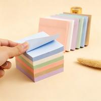 China Sticky Notes Morandi Pastel Color Self Adhesive Memo Pads For Office for sale