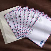 China Airmail Envelopes Vintage Kraft Paper Stationery Set For Writing Letters for sale