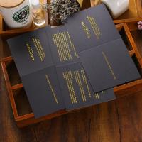 China Foil Stamped Folded Business Cards With Special Paper For Luxury Branding for sale