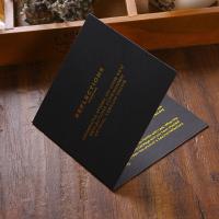 China Foil Stamped Folded Business Cards With Special Paper For Luxury Branding for sale