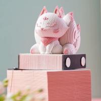 China 3D Paper Sculpture Memo Pad Block For Creative Desktop Decoration for sale