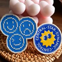 China Handmade Cotton Paper Brooches With Safety Pin Backing For Apparel Accessories for sale