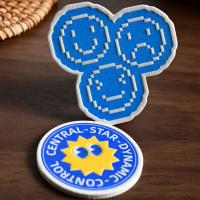China Handmade Cotton Paper Brooches With Safety Pin Backing For Apparel Accessories for sale