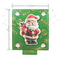China Christmas Santa Pull-Out Folding Money Envelope Holiday Surprise Card for sale