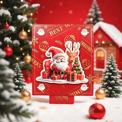 China Christmas Santa Pull-Out Folding Money Envelope Holiday Surprise Card for sale