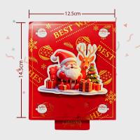 China Christmas Santa Pull-Out Folding Money Envelope Holiday Surprise Card for sale