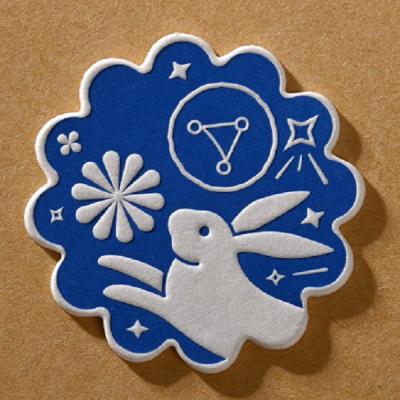 China Textured Cotton Paper Refrigerator Magnet Decorative Magnetic Stationery Sticker for sale