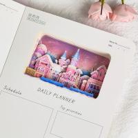 China 3D Paper Carved Notebook Castle 3D Journal Daily Planner With Gift Box for sale