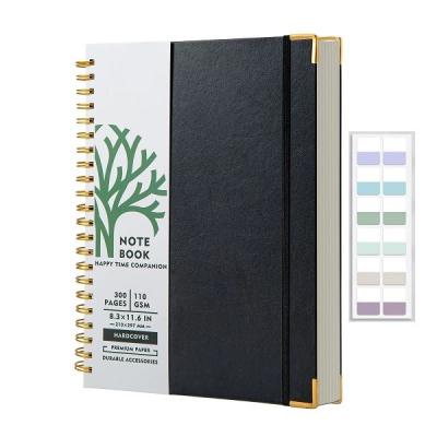 China Spiral Bound Hardcover Notebook Journal With Elastic Band And Metal Corners for sale