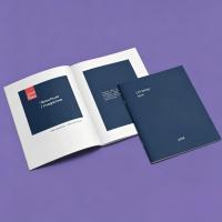 China Corporate Brochure And Product Catalog Booklet With Saddle Stitch Binding for sale