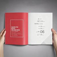 China Corporate Brochure And Product Catalog Booklet With Saddle Stitch Binding for sale