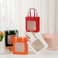 China Window Paper Gift Bags With Handles For Retail And Boutique Packaging for sale