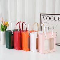 China Window Paper Gift Bags With Handles For Retail And Boutique Packaging for sale