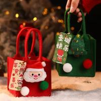 China Christmas Felt Gift Bags With Plush Holiday Ornaments For Seasonal Gifting for sale