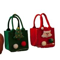 China Christmas Felt Gift Bags With Plush Holiday Ornaments For Seasonal Gifting for sale