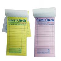 China NCR Paper Restaurant Guest Check Pads With Sequential Numbering For Food Service for sale