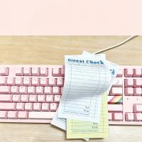 China NCR Paper Restaurant Guest Check Pads With Sequential Numbering For Food Service for sale
