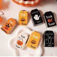 China Halloween Paper Hang Tags With Festive Pumpkin And Ghost Prints For Retail for sale