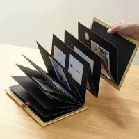 China Accordion Fold Scrapbook Photo Album With Hardcover And Elastic Cord Closure for sale