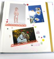 China Leather Cover DIY Scrapbook Photo Album With Large Capacity For Weddings for sale