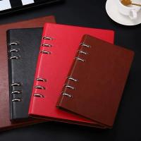 China PU Leather Loose-Leaf Ring Binder Notebook Diary With Metal Mechanism for sale