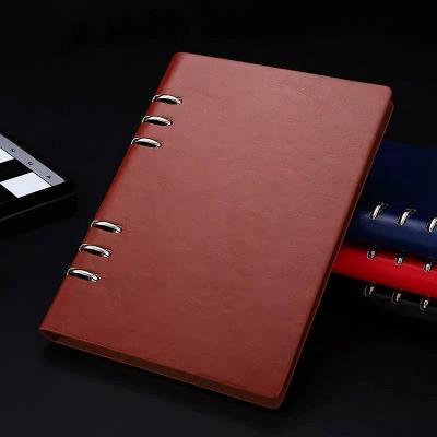 China PU Leather Loose-Leaf Ring Binder Notebook Diary With Metal Mechanism for sale