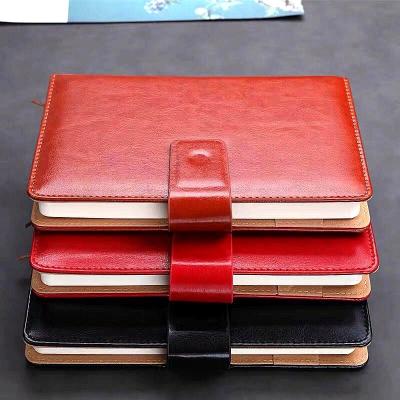 China Hardcover Notebook Diary With Magnetic Closure Clasp And PU Leather Cover for sale