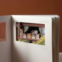 China 3D Hollow Paper Carving Notebook With Cute Cat Cover For Creative Stationery for sale