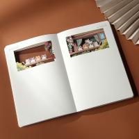 China 3D Hollow Paper Carving Notebook With Cute Cat Cover For Creative Stationery for sale
