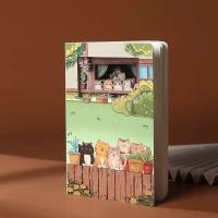 China 3D Hollow Paper Carving Notebook With Cute Cat Cover For Creative Stationery for sale