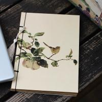 China Traditional Chinese Thread Bound Journal With Calligraphy Cover And Tassel for sale