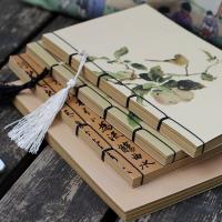China Traditional Chinese Thread Bound Journal With Calligraphy Cover And Tassel for sale
