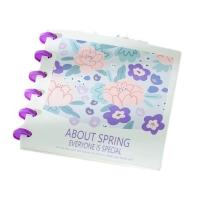 China Discbound Notebook And Art Journal With Colorful Floral Cover for sale